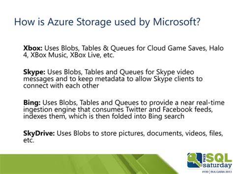 Windows Azure Storage Overview Internals And Best Practices PPT