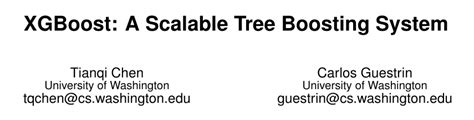 论文解读14——xgboost：a Scalable Tree Boosting Systemxgboostascalabletree