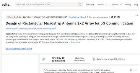 Design Of Rectangular Microstrip Antenna 1x2 Array For 5g Communication