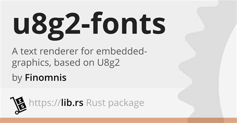 U8g2 Fonts — 嵌入式开发在 Rust 中 Librs