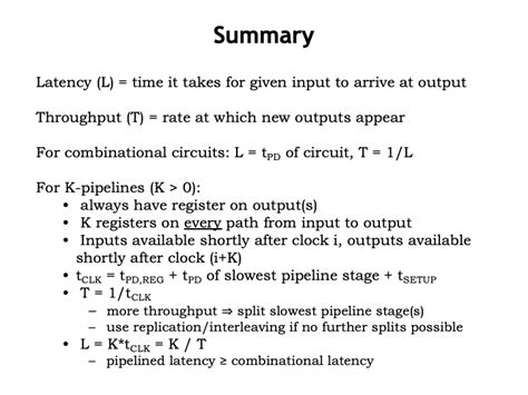 L07 Pipelined Circuits