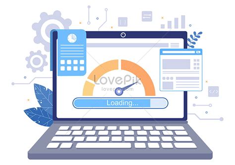 Website Loading Speed Optimization Vector Illustration Imagepicture