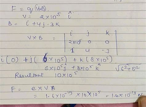 An Electron Is Me Ve X Direction In The Presence Lectron Is Moving With