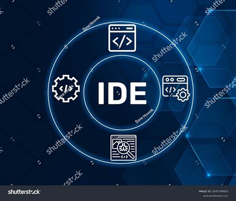 ide acronym integrated development environment ide stock illustration