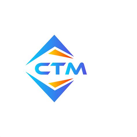 Ctm Resumen Tecnología Logo Diseño En Blanco Antecedentes Ctm Creativo Iniciales Letra Logo