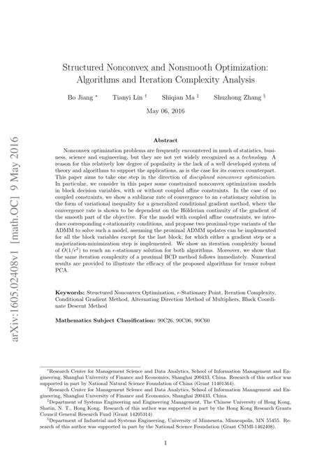 pdf structured nonconvex and nonsmooth optimization algorithms and