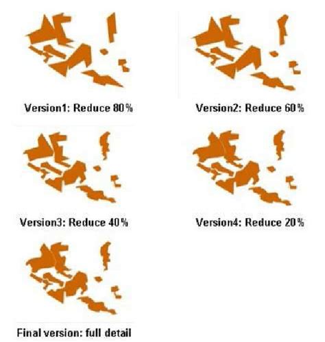 an example of the progressive transmission process where the user views