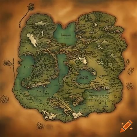 Morrowind Map On Craiyon
