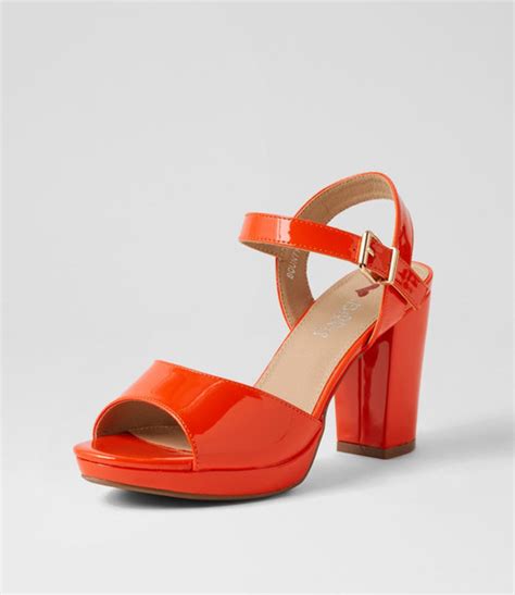 Bountys Orange Patent Pu Sandals I Love Billy