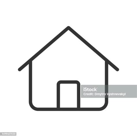 홈 윤곽선 벡터 아이콘은 흰색 배경에 분리되어 있습니다 웹 모바일 및 Ui 디자인을 위한 홈 라인 아이콘입니다 0명에 대한 스톡 벡터 아트 및 기타 이미지 Istock