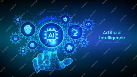 Premium Vector Ai Artificial Intelligence Machine Learning Concept