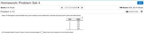 Solved Homework Problem Set 4 Save Score 0 Of 16 Pts 3 Of