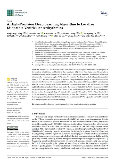 pdf a high precision deep learning algorithm to localize idiopathic