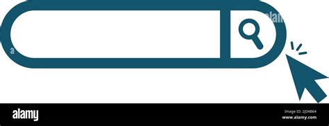 rounded corner search box and mouse cursor to click the search button