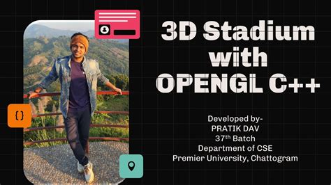 3d Stadium With Opengl C Computer Graphics Opengl C Pratik Dav Youtube