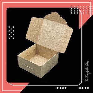 Rectangle Box Template Gift Box Template Candy Box Template Cookies Box Template Resizeable