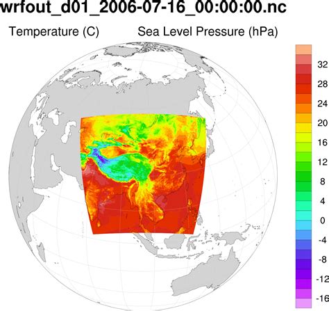 NCL Scripts For Plotting WRF Data