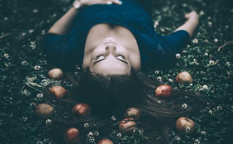 Girl In The Dark Forest Photograph By Inna Mosina Pixels