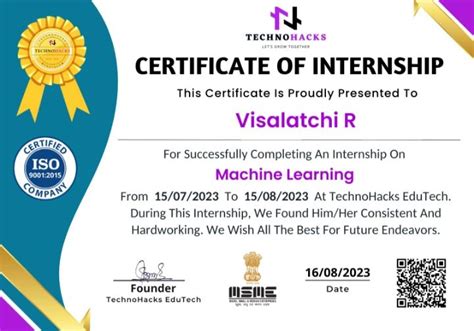 Visalatchi R On Linkedin Technohacksedutech Technohacksedutechofficial Machinelearning