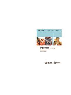 Code of practice for ﬁsh and ﬁshery products code of practice for sh and shery products pdf
