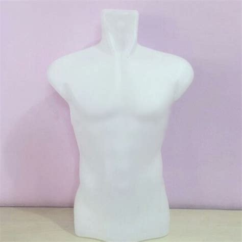 Jual Patung Manekin Baju Manekin Cowok Setengah Badan Putih Bening Shopee Indonesia