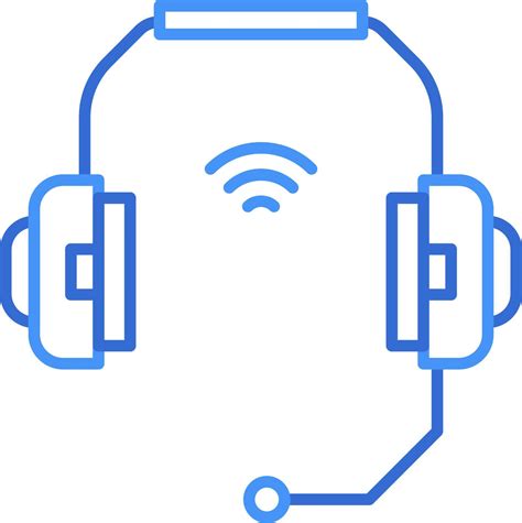 Wireless Earphone Technology Icon With Blue Duotone Style Computing Diagram Download File