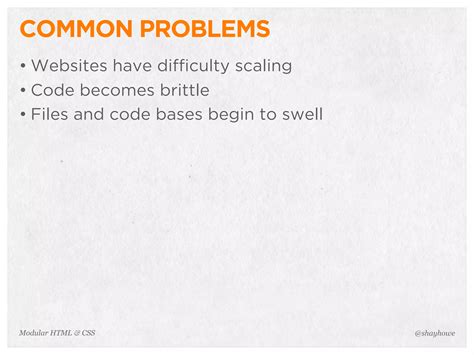 Modular Html And Css Ppt