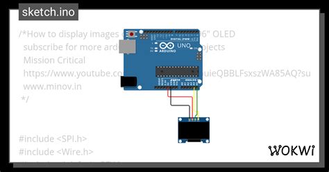 OLED Uno Bitmap Display Wokwi Arduino And ESP32 Simulator