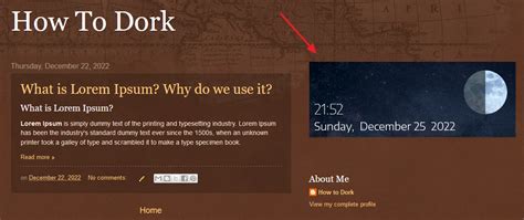 How To Show Clock Widget On Blogger WordPress Meer S World