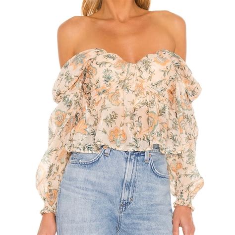 House Of Harlow 1960 Off Shoulder Top Gem