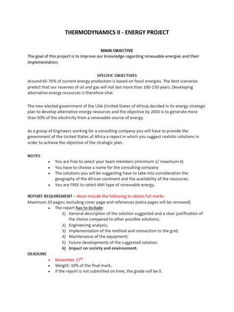Energy Project Pdf