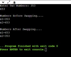Swapping Two Numbers Without Using Third Variable In C Programmingempire