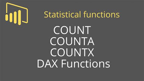 DAX COUNT COUNTA COUNTX Functions Power BI Docs