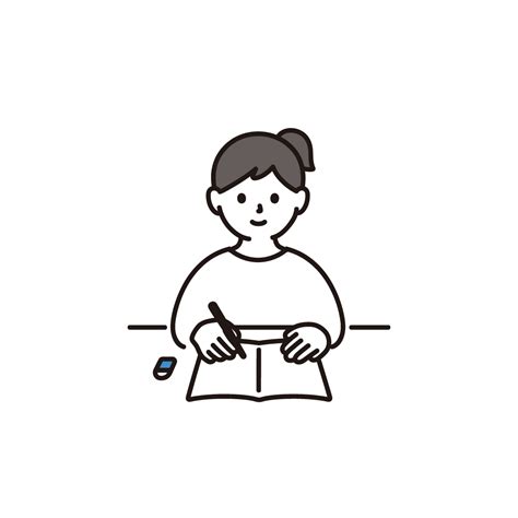 勉強をする男の子のイラスト｜商用可・フリーイラスト素材｜ソコスト