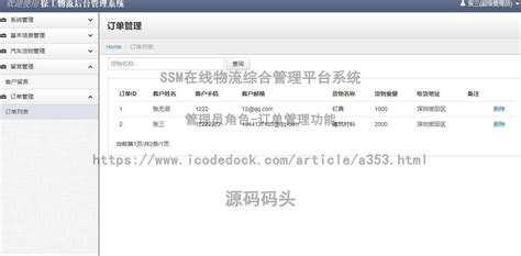 基于jsp mysql spring mybatis的ssm在线物流综合管理平台系统 物流系统ssm框架搭建 csdn博客