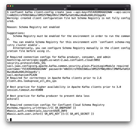 set up a secure kafka connection on confluent cloud hands on exercise
