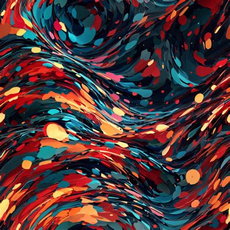 Abstract Wallpaper Seamless Pattern Colorful Digital Background Artwork