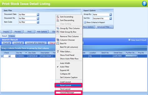 troubleshooting preview stock issue detail listing unknown sql