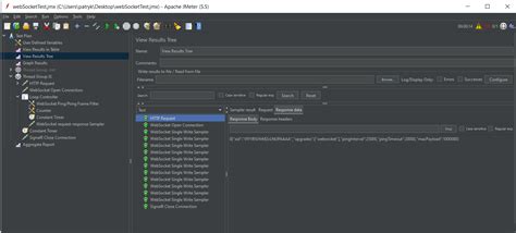 Websocket Request Is Not Catched When Send Via Jmeter