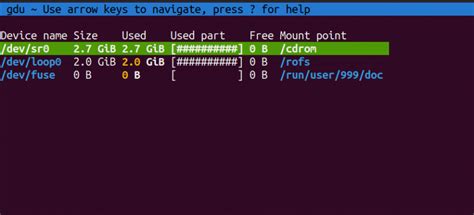 How To Analyze Disk Usage With Gdu In Linux