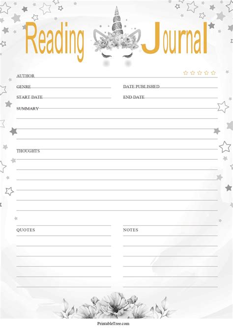 Printable Blank Reading Log Template Pdf Reading Tracker