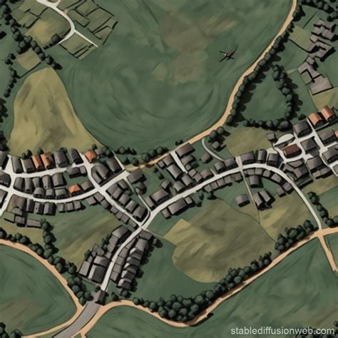 Historical Village Map Stable Diffusion Online