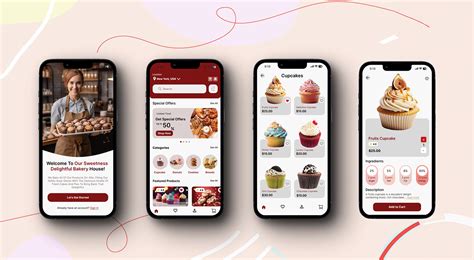 bakery shop app ui design behance