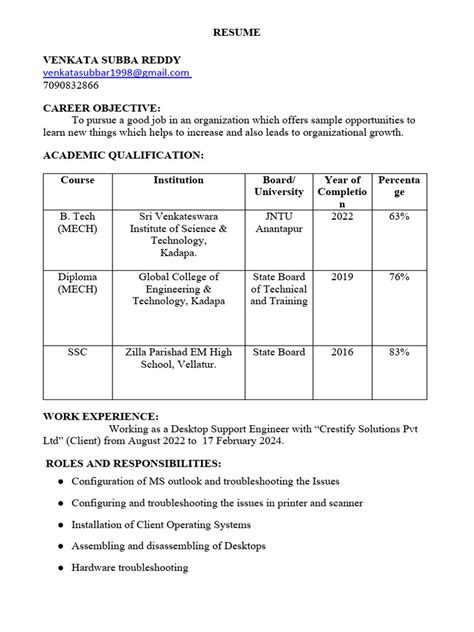 Dse Resume Download Free Pdf Desktop Computer Ip Address