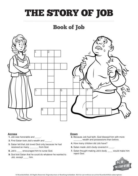 Activities For The Story Of Job Artofit