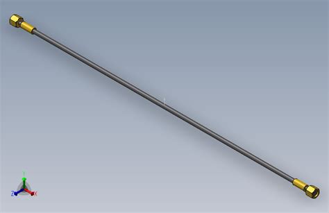 锥密封钢丝编织胶管总成i 6 3Ⅰ 1000 Solidworks 2018 模型图纸下载 懒石网