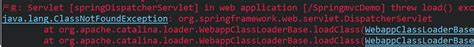 Spring Javalangclassnotfoundexception Orgspringframeworkweb