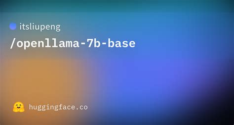 Itsliupeng Openllama B Base At Main