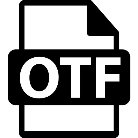 Otf File Format Symbol Vector SVG Icon SVG Repo