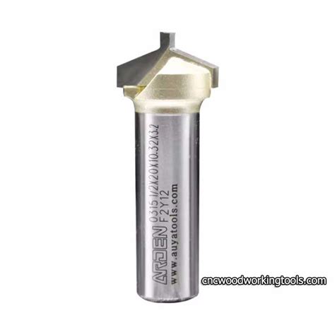 Arden 0315 Two Flutes Straight V Shape Router Bits RicoCNC CNC Woodworking Tools Supplier